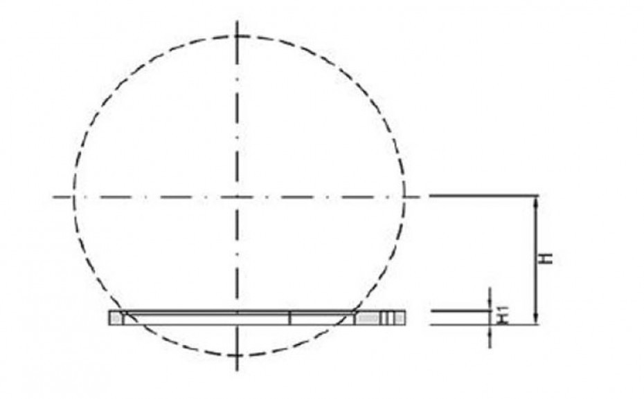 Support ring, spherical vessel, stainless steel